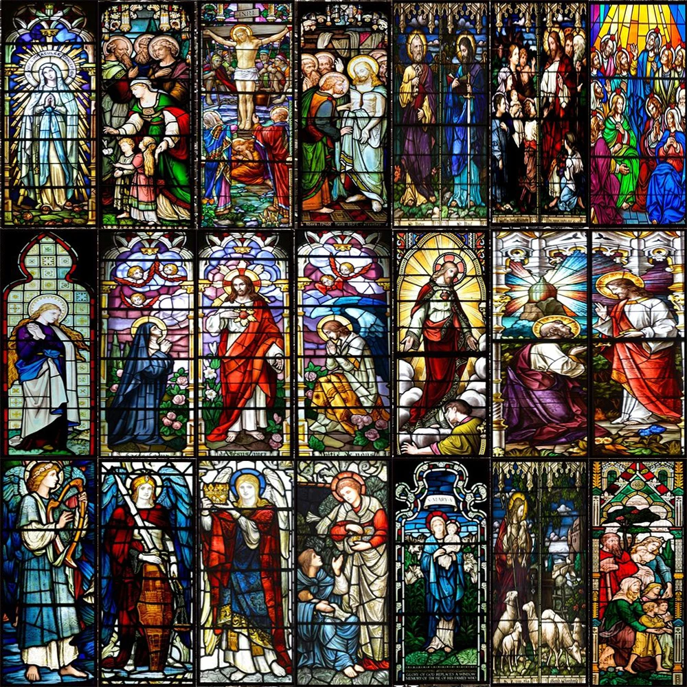 Privacy-Windows-Film-Frosted-Stained-Glass-Vintage-Window-Stickers ...