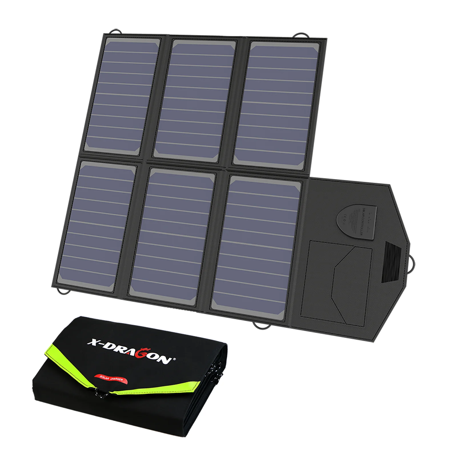 X-DRAGON Portable Foldable Solar Panel 12V 18V 40W USB Solar Battery ...