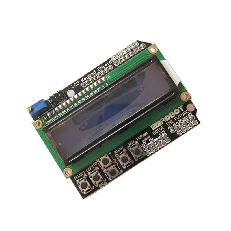 LCD1602-Keypad-Shield-LCD-1602-Module-16x2-Character-1602A-Expansion-Board-Blue-Screen-Display ...