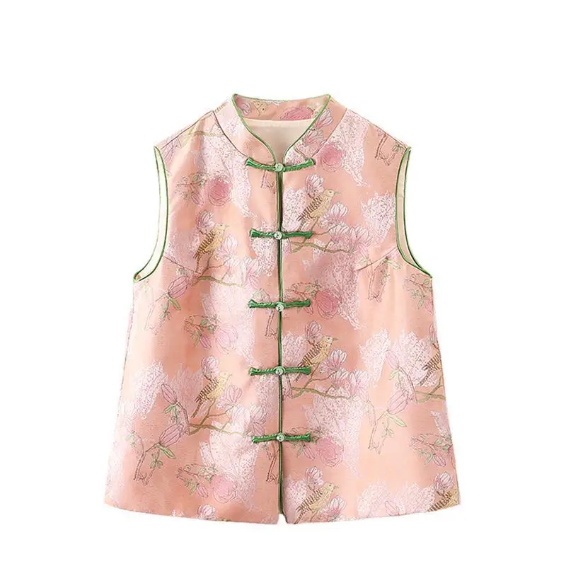 Chinese Style Cheongsam Vest Autumn New Retro Vest Tang Suit Improved ...