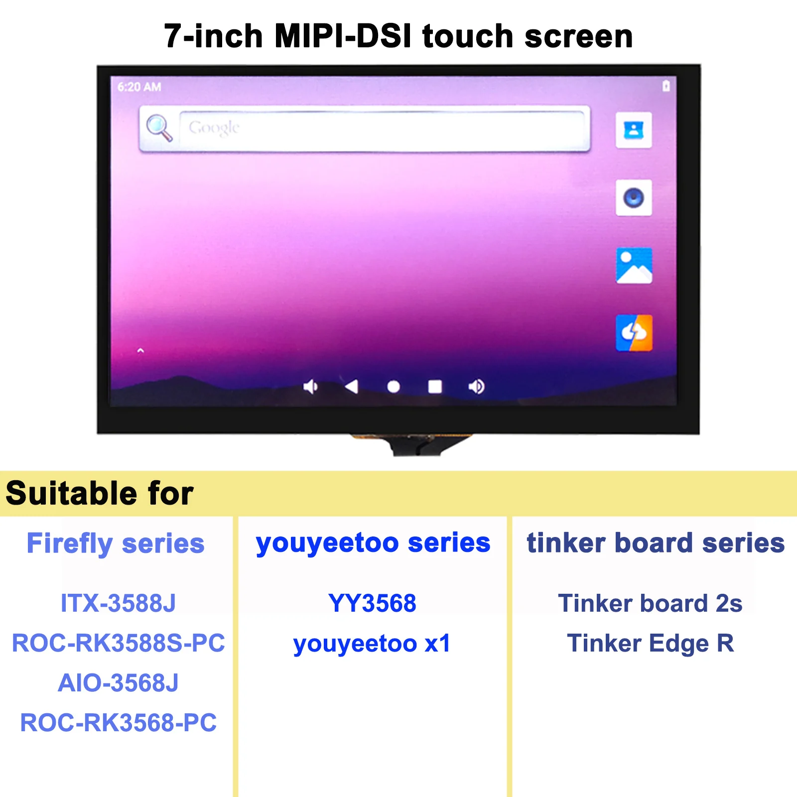 Smartfly-7-inch-MIPI-DSI-touch-screen-supports-ROC-RK3588S-PC-YY3568 ...
