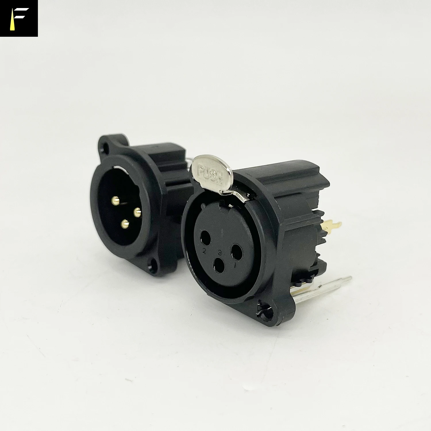 1-Pair-Professional-Stage-Light-Accessories-3xlr-3XLR-Socket-Mount-3 ...