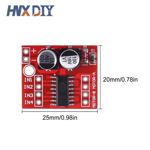 10Db 298N 1,5A 2-Utas Mx1508 Dc Motor Driver Modul Mini Pwm Speed ...