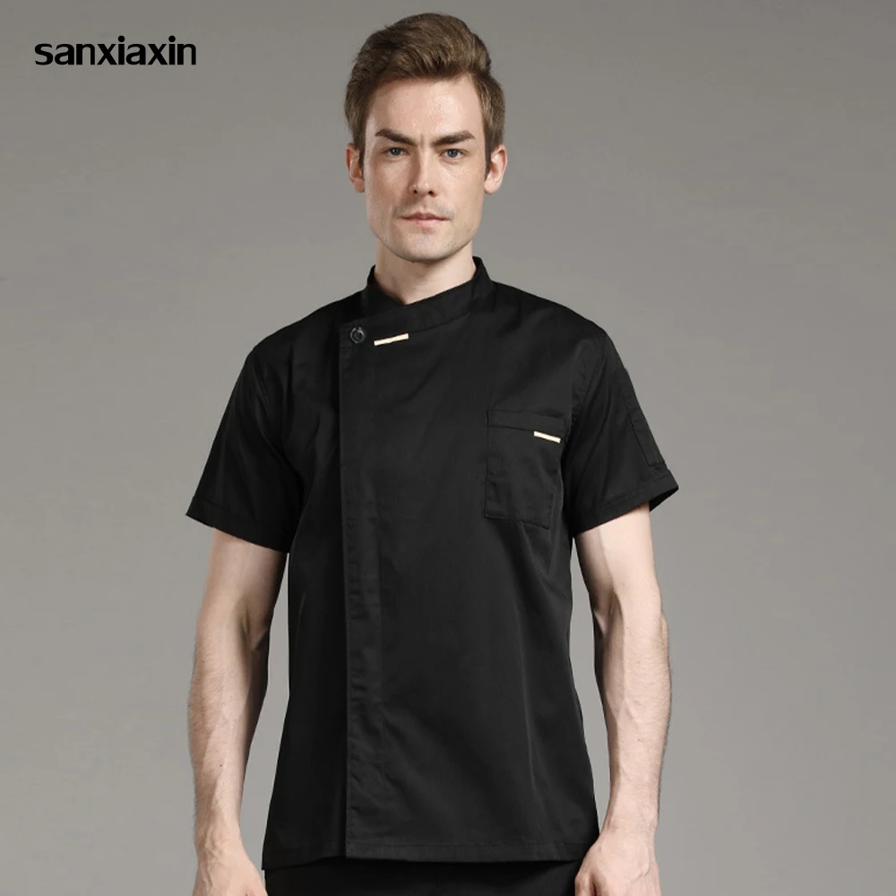 Restaurant-Kitchen-Clothes-Hotel-Bar-Uniforms-with-Short-Sleeve ...