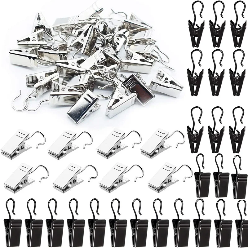 5-10-20Pcs-Curtain-Clips-Stainless-Steel-Hanging-Clip-Camper-Awning ...