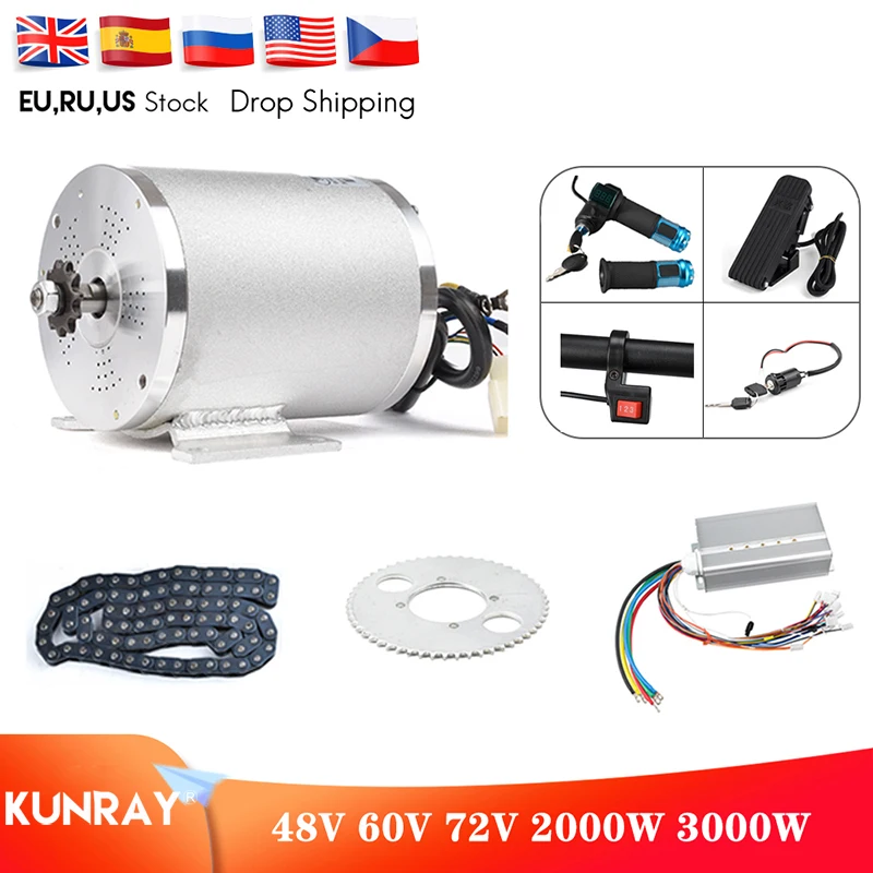 Elektrische Roller Motor Kit Elektrische Go Kart Kit 2000W 3000W 48V ...