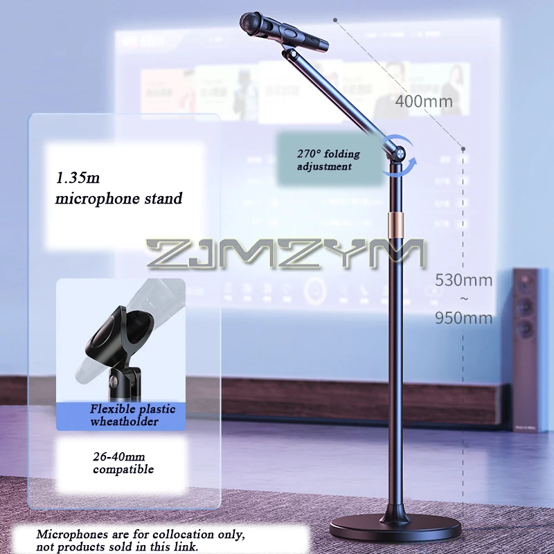 Multifunctional-Floor-Microphone-Stand-Alloy-Integrated-Vertical ...