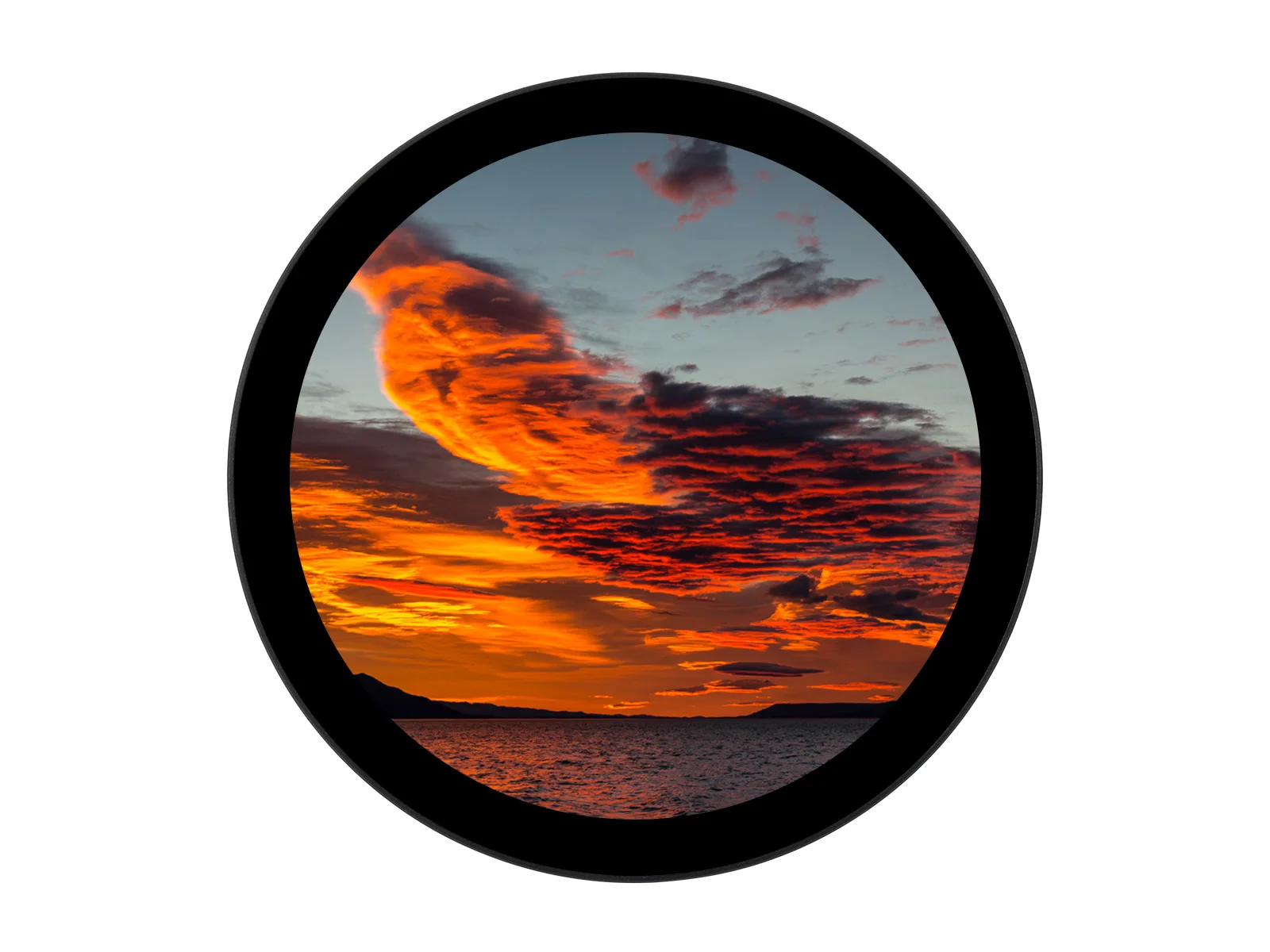 5inch HDMI Round Touch Display, IPS,Full Color, 10 Point Touch Supports ...