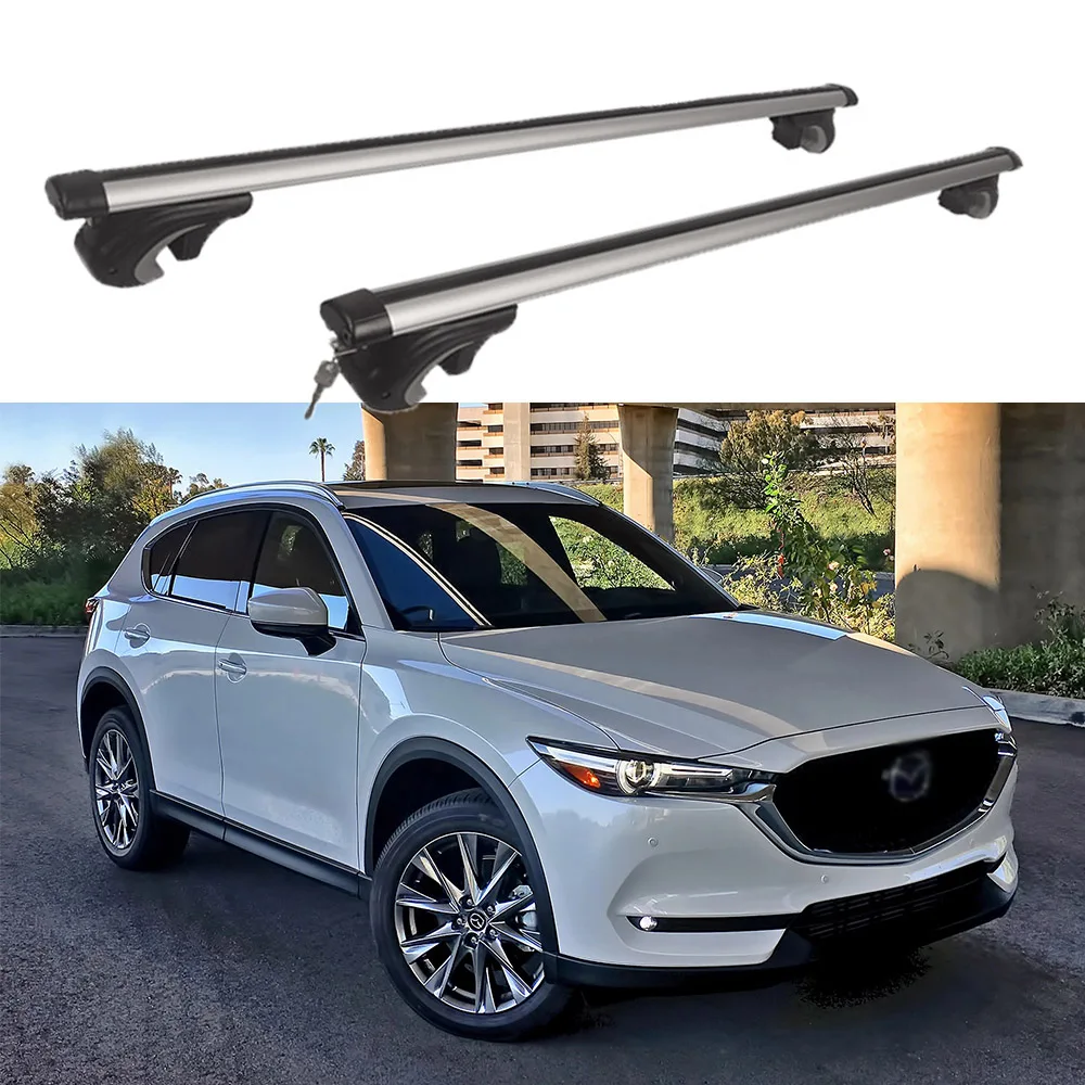 アルミルーフレールラッククロスバークロスバー、CX-5 CX5 2017-2022と