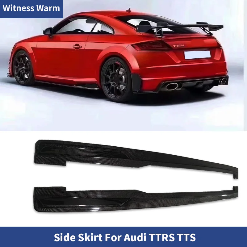 Car-Body-Kit-Carbon-Fiber-TTS-TTRS-MK3-8S-Side-Skirts-Extention-Body ...
