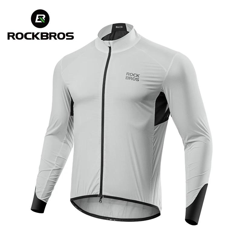 ROCKBROS-Lightweight-Cycling-Jackets-Windproof-Bike-Windbreaker-Reflective-Breathable-Running ...