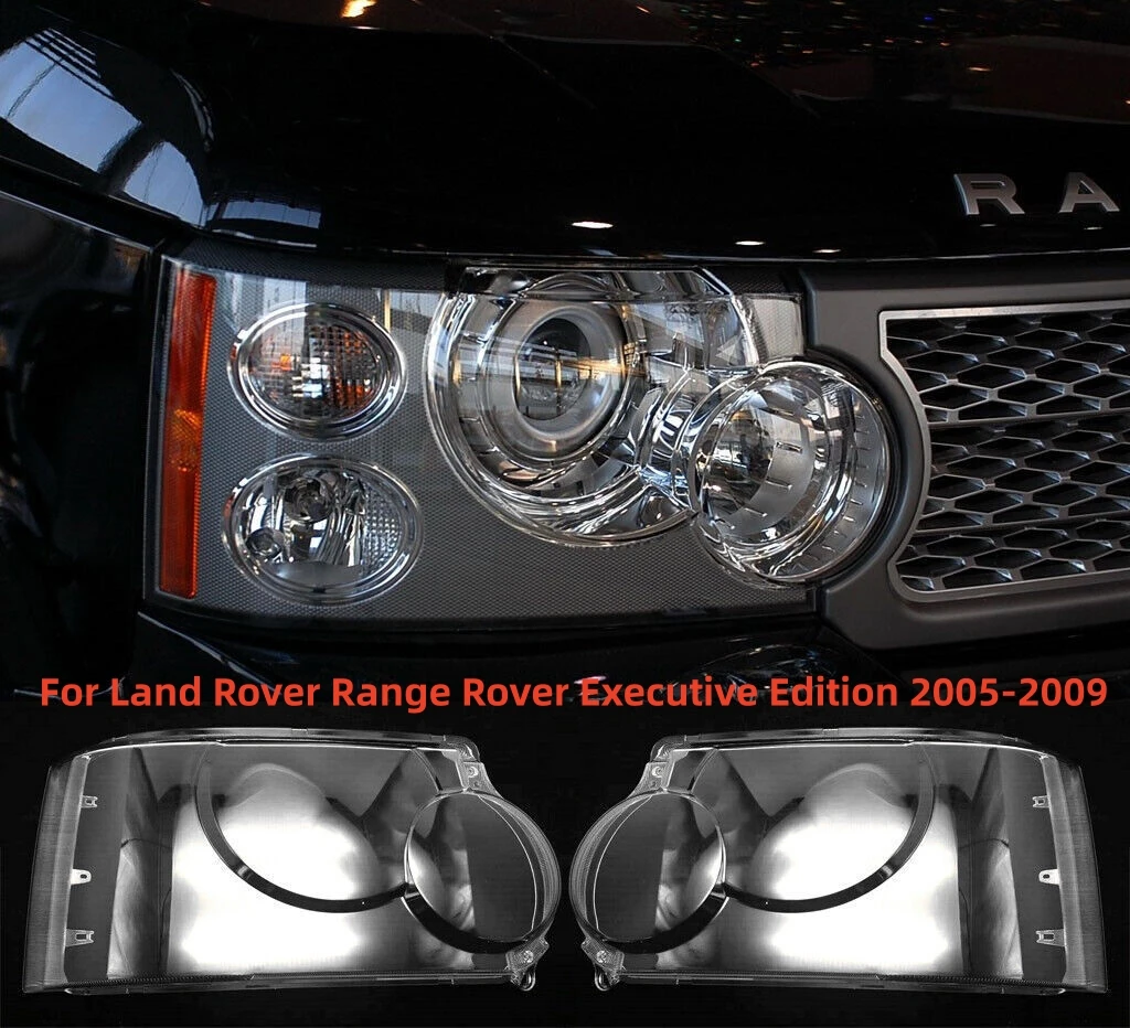 Car-Front-Headlight-Lens-Cover-For-Land-Rover-Range-Rover-Executive ...