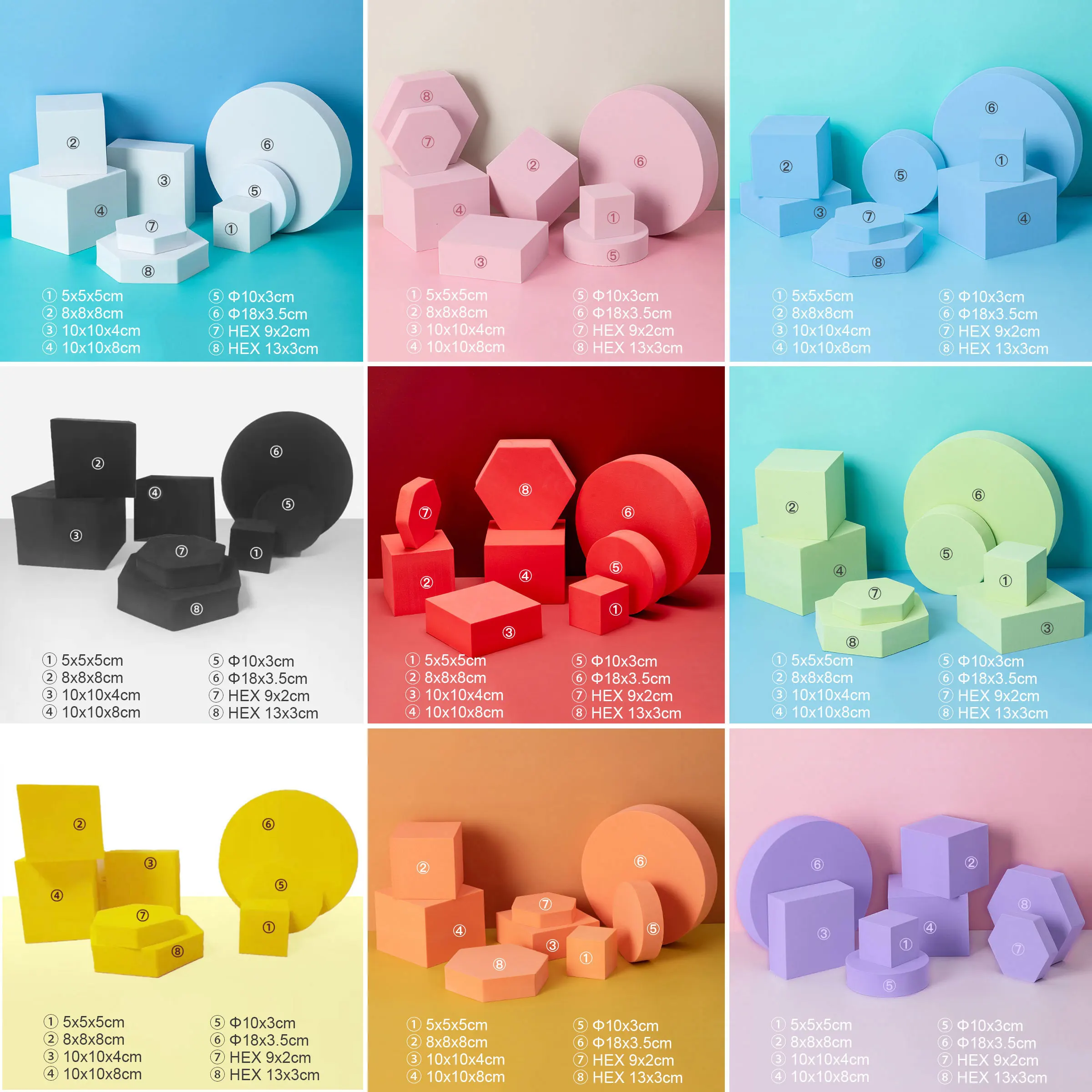 Set-of-8-Pieces-Photography-Props-Polymer-Foam-Cubes-Jewelry-Cosmetics-Toy-Shooting-Posing-Photo ...