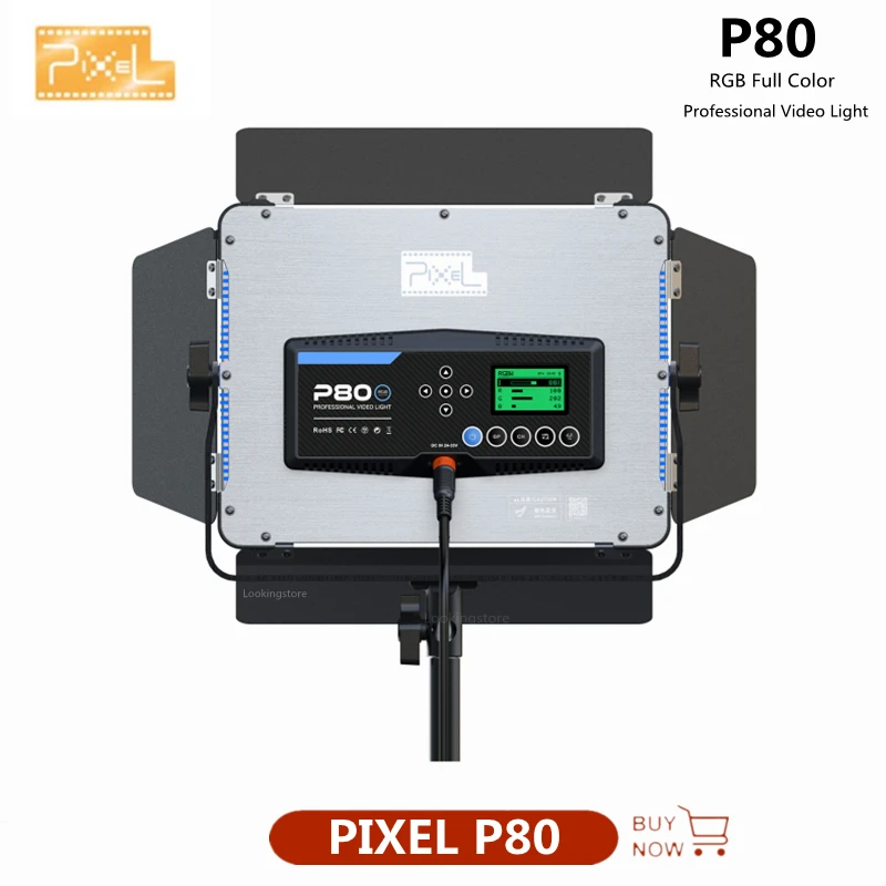 PIIX-P80 RGB LED Video Light, Full Color Photo Studio, Fill Lamp Panel ...