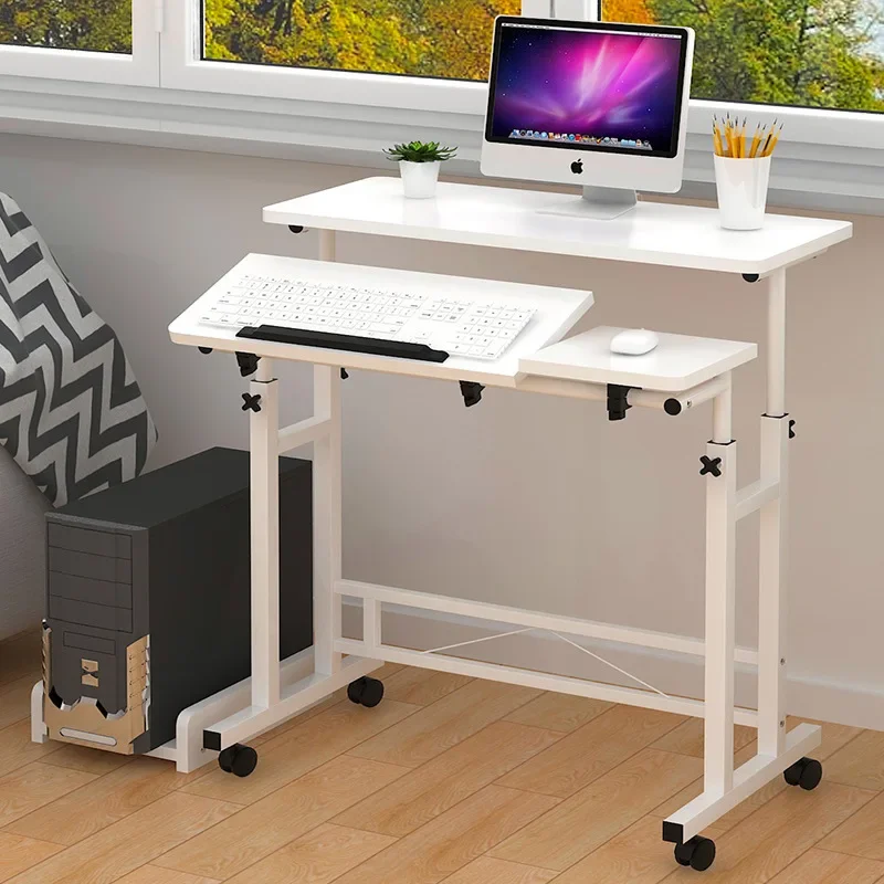 Height-Adjustable-Laptop-Table-With-Wheel-Standing-Computer-Desk-With ...