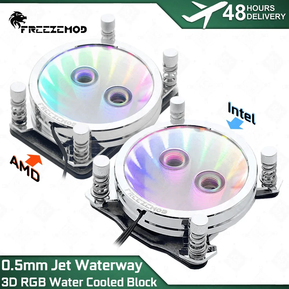 FREEZEMOD CPU Water Cooling Block ARGB 3D Lighting Panel 5V3PIN ...
