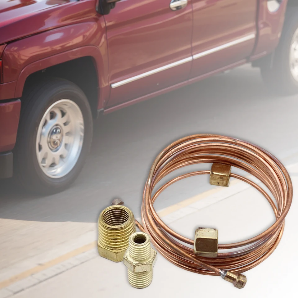 Copper Pressure Line Mechanical Oil Pressure Gauge Tubing Kit - 72 Inch ...