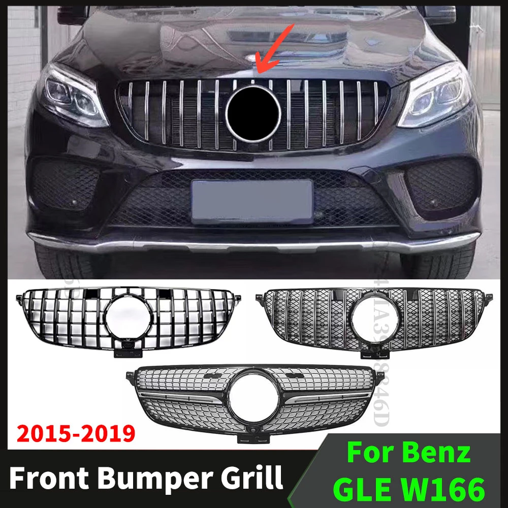 Sport GT GTR Diamond Front Inlet Grille Grill Mesh Kit For Mercedes ...