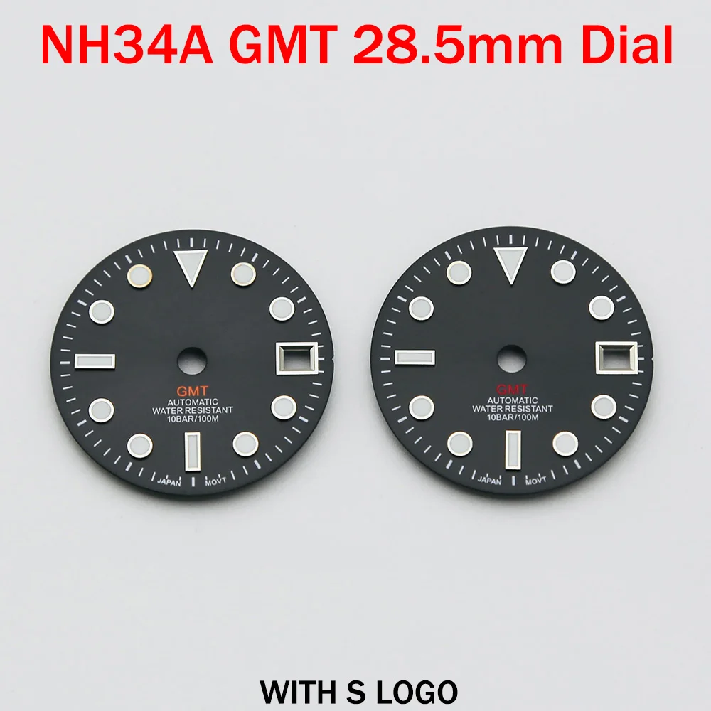 Seiko-NH34-GMT-Movement-28-5mm-Dial-Ice-Blue-Luminous-Scale-NH34A-NH35A ...