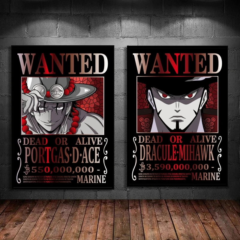 One Piece Mihawk Wanted