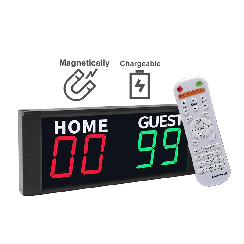 Magnetic-Battery-Powered-Electronic-Scoreboard-with-Remote-Portable ...