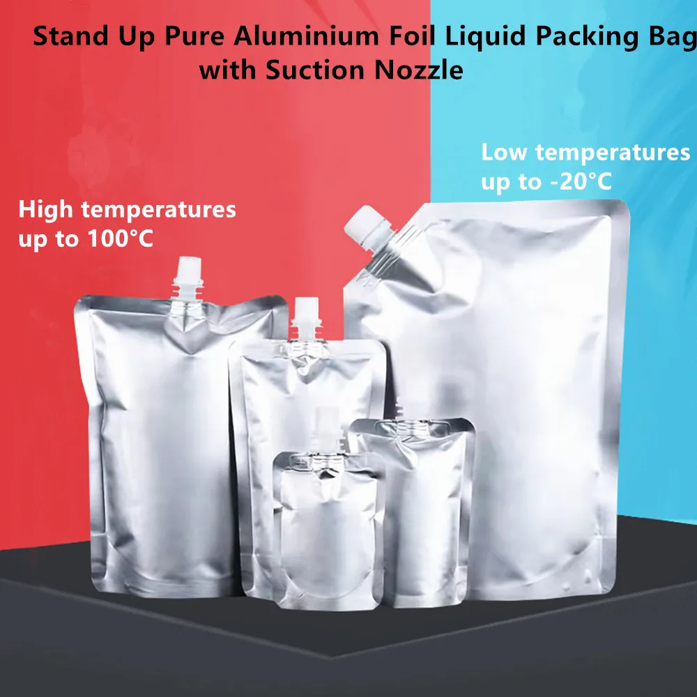 20pcs-Silvery-White-Stand-Up-Liquid-Packaging-Bags-Food-Grade-Pure ...