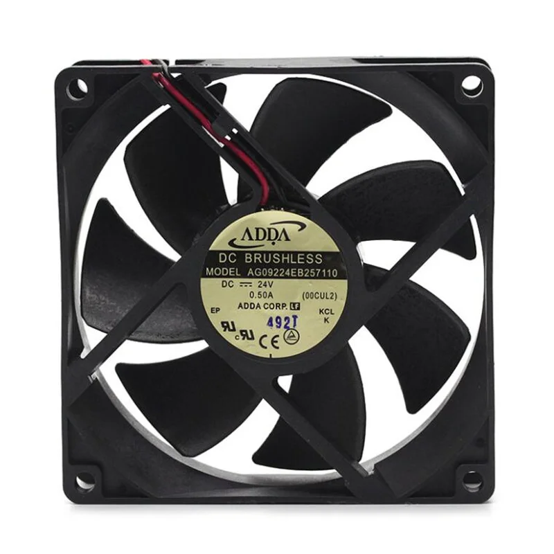 Original ADDA fan AG09224EB257110 9CM 24V 0.50A 9225 two-wire inverter ...
