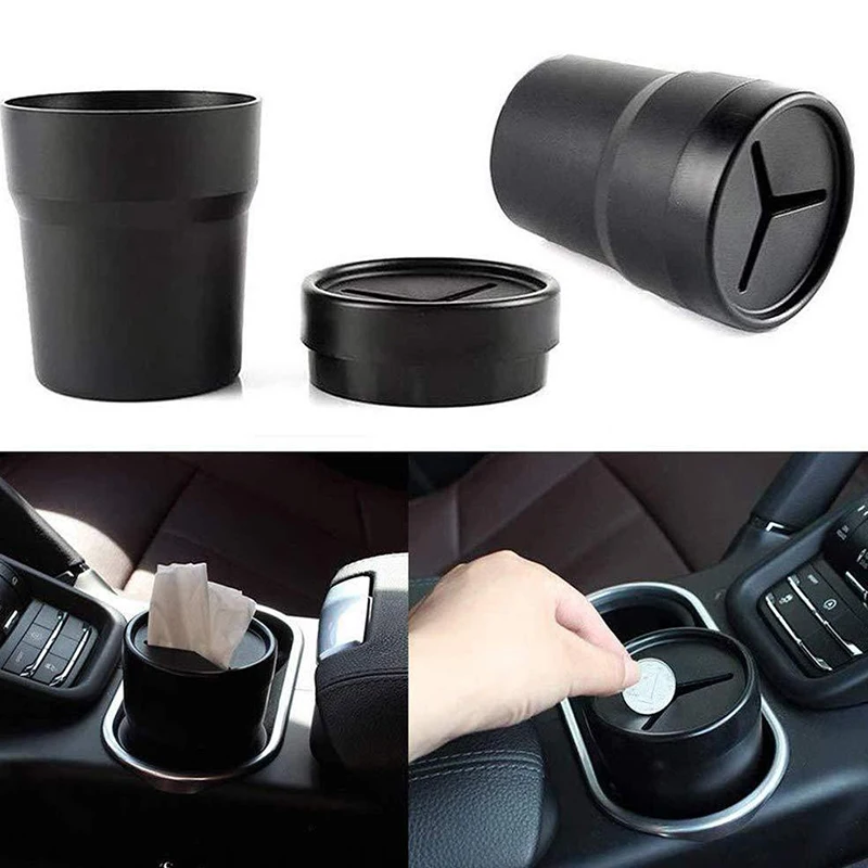 1PC-New-Multifunctional-Car-Mini-Trash-Bin-Cup-Holder-Car-Trash-Can ...