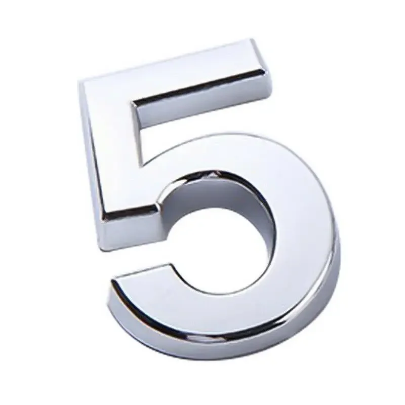 10cm-12cm-ABS-Acrylic-Numeral-Tag-3D-Silver-0-To-9-Number-Self-Adhesive ...