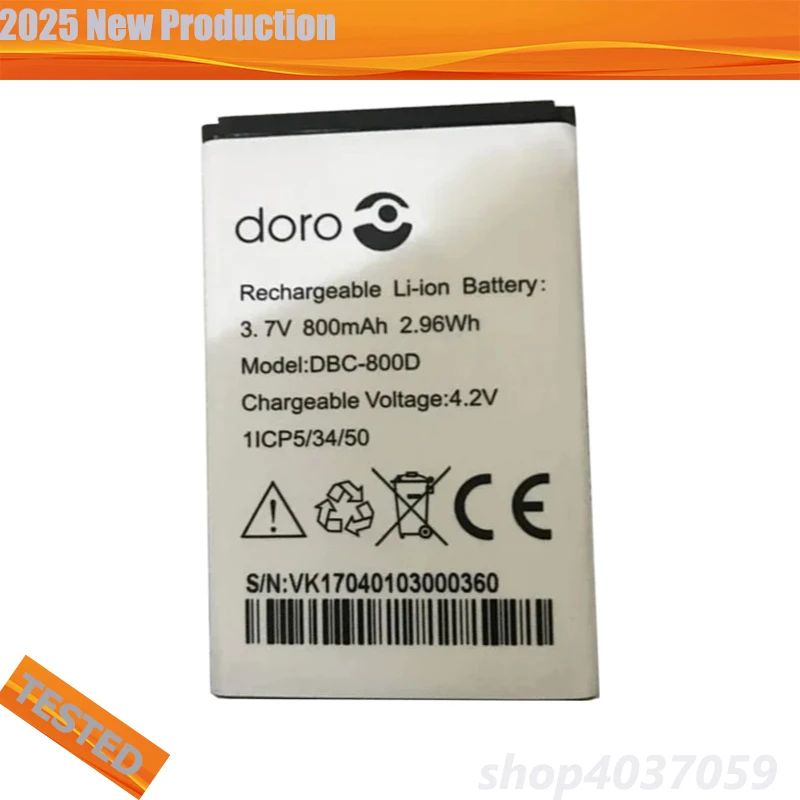 2025 Phone Battery Dbc-800d for Doro 500 515 6520 6030 506 508 509 510 ...
