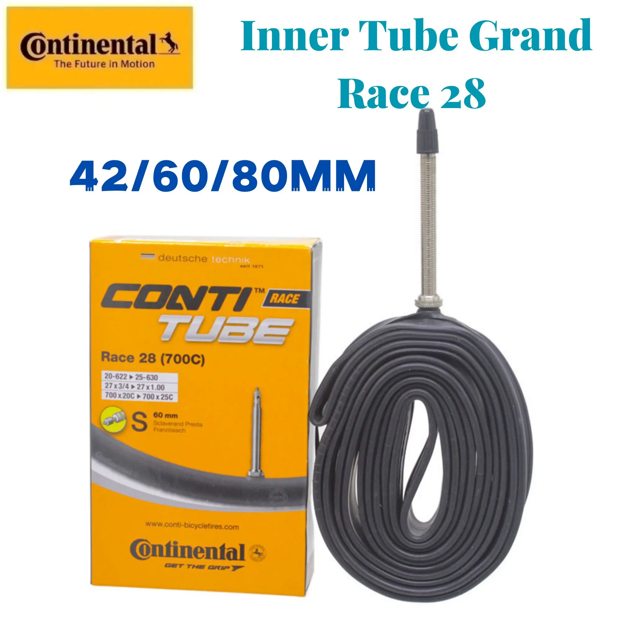 Continental-Inner-Tube-Grand-Race-28-for-Road-Bike-700C-X-20-25-Presta ...