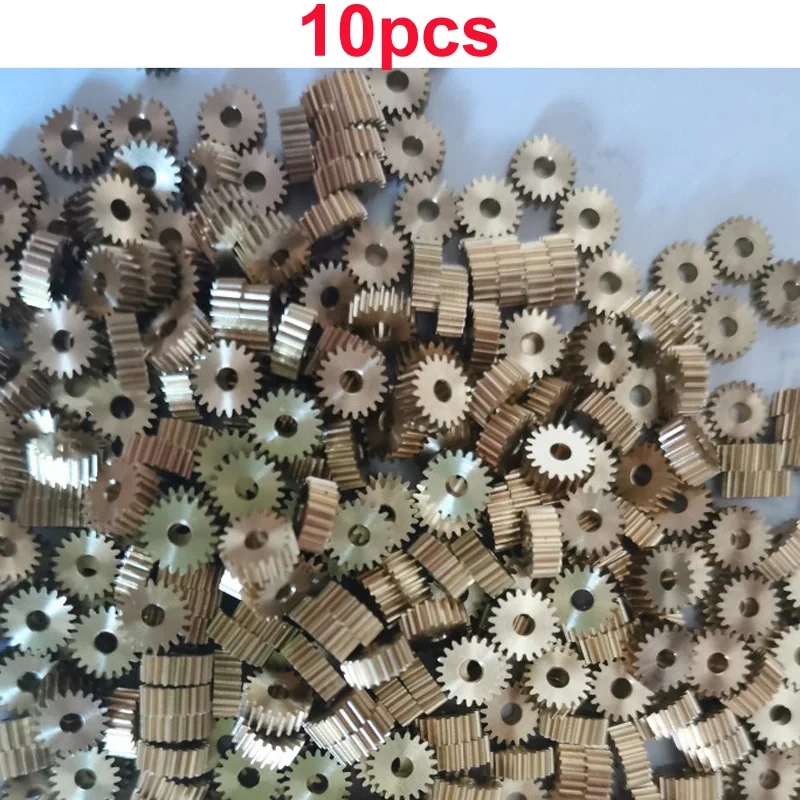 10 pces módulo 0.4 bronze engrenagem reta 8t 10t 12t diâmetro do furo 1mm/2mm pinhão do conector ...