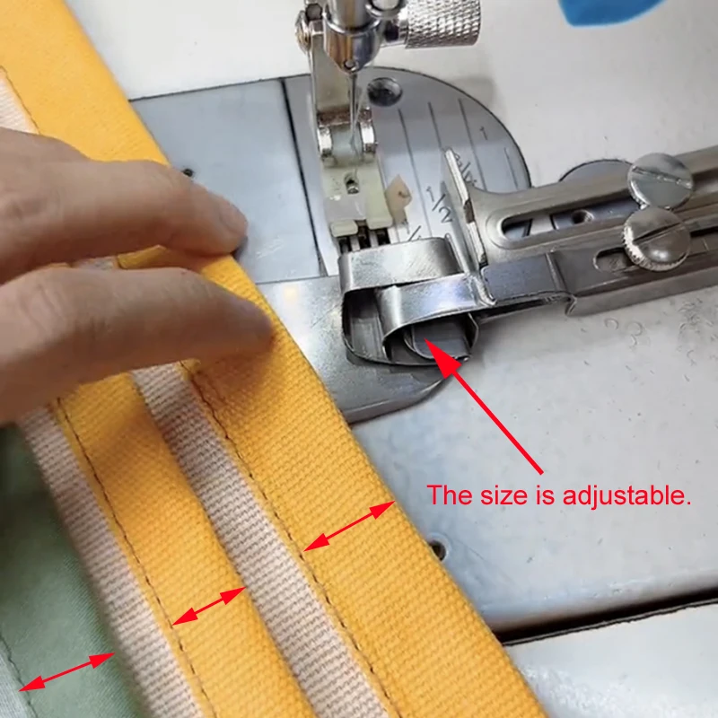 Adjustable-folder-Binder-for-Industrial-Lockstitch-Sewing-Machine-Swing ...