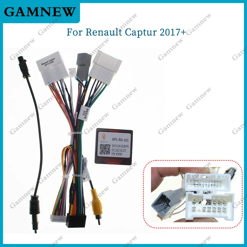 Car-Audio-DVD-Android-16PIN-Power-Cable-Adapter-With-Canbus-Box-For ...