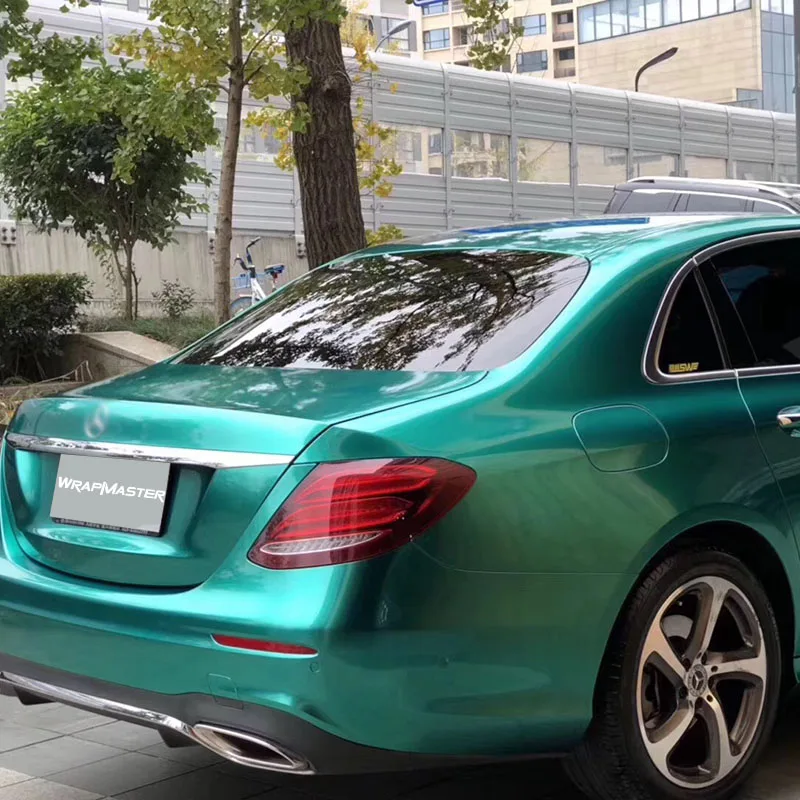 Super-Glossy-Metallic-Emerald-Interior-Vinyl-Wrap-Auto-Paint-Protection ...