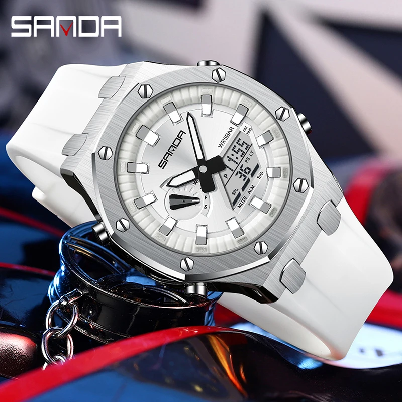 SANDA-G-Style-Fashion-Men-Watch-Double-Display-Electronic-Wristwatches ...