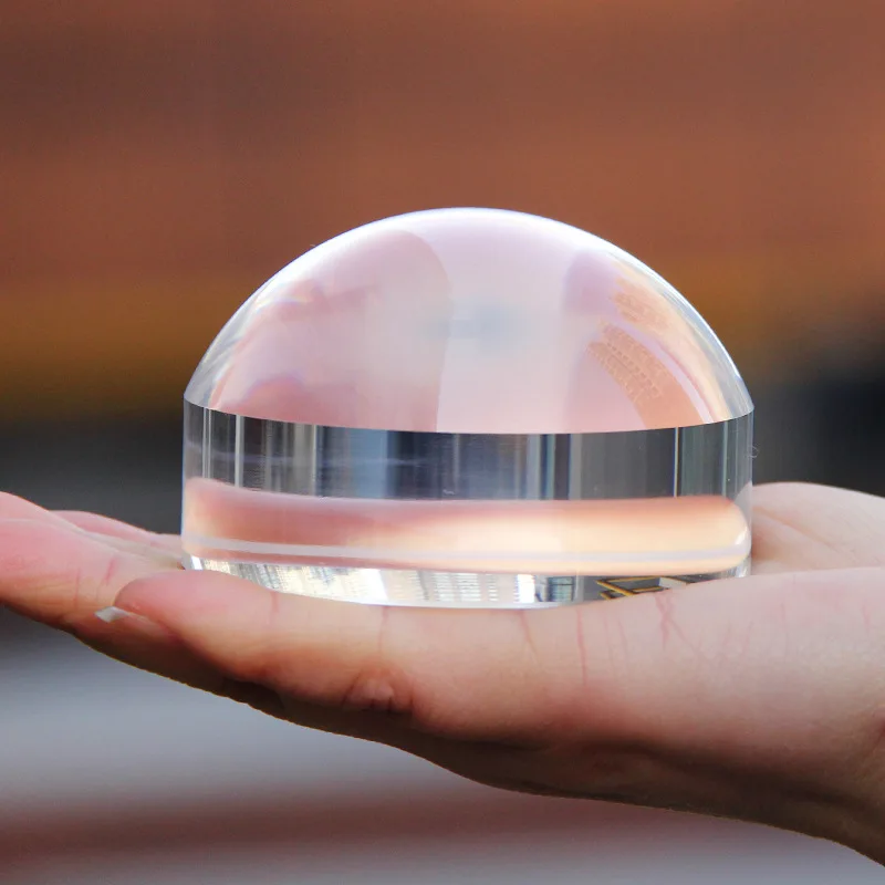 80MM Acrylic Dome Magnifier 6X Paperweight Reading Magnifying Glass ...