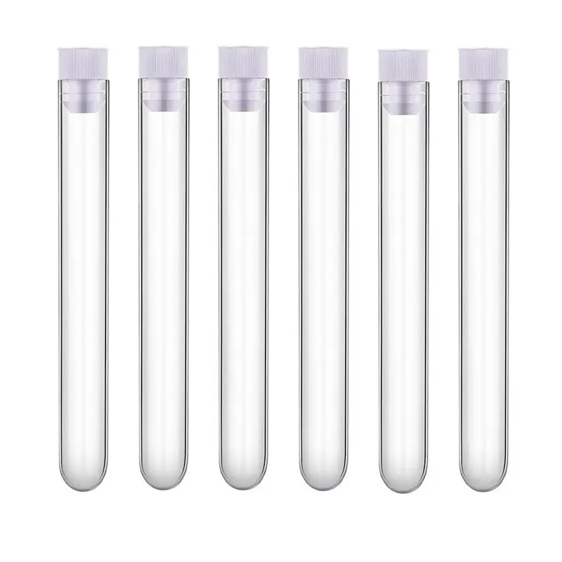 A46M-300 Piece Clear Test Tubes Transparent Plastic 12 Ml Plastic Tubes ...