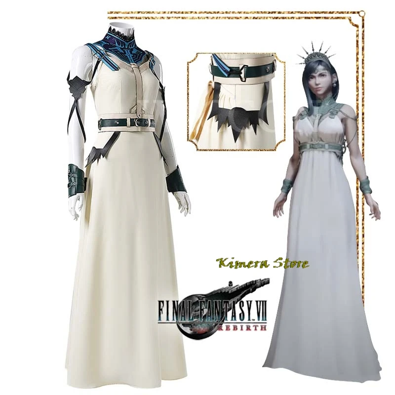 FF7-Rebirth-Aerith-Cosplay-Cloth-Gold-Saucer-Loveless-Anime-Game-Final ...