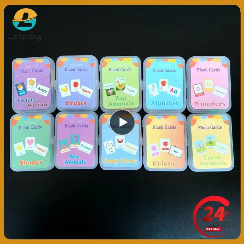 Kids-Montessori-Baby-Learn-English-Word-Card-Flashcards-Reading ...