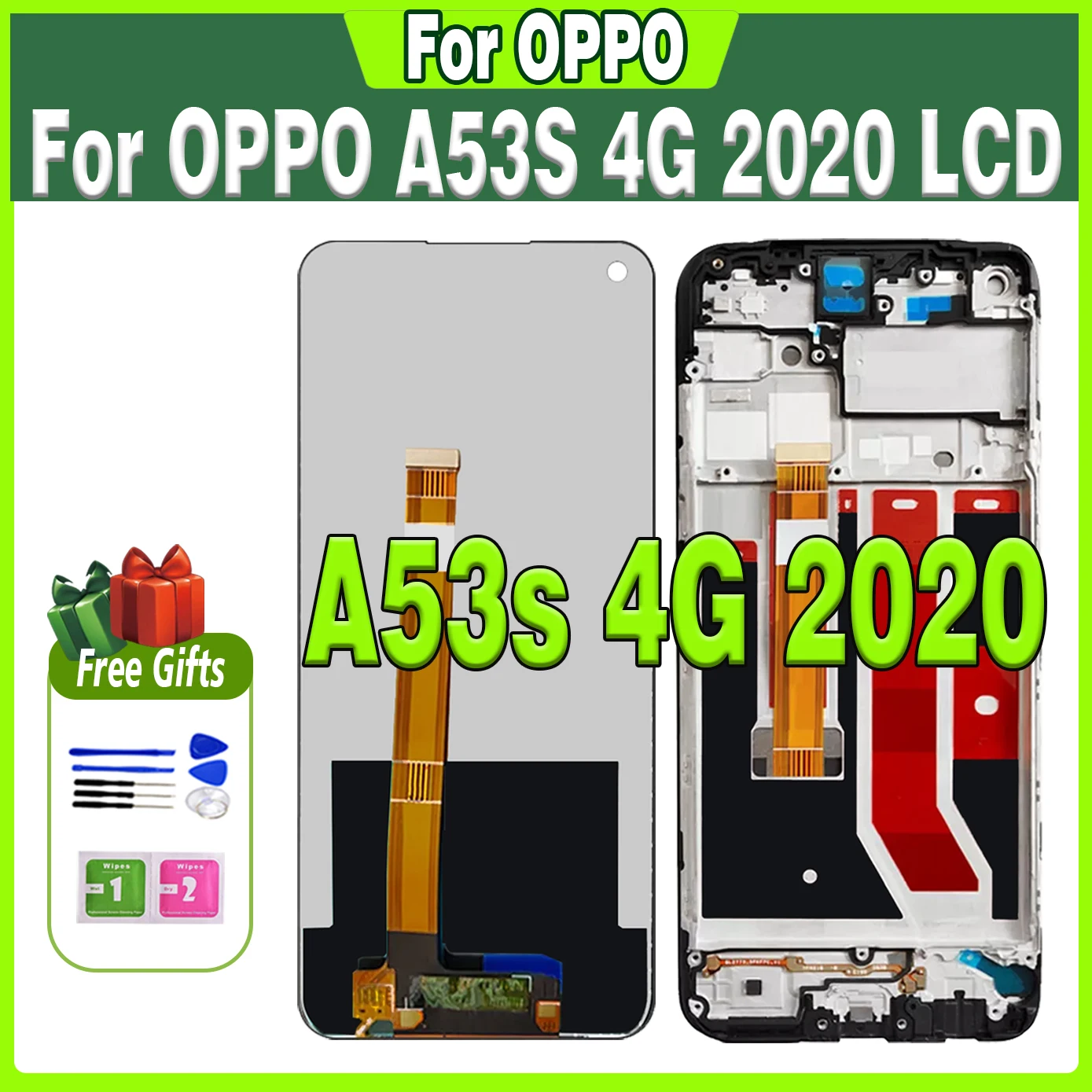 100-Tested-6-5-Original-For-Oppo-A53s-4G-CPH2139-LCD-Display-Touch ...
