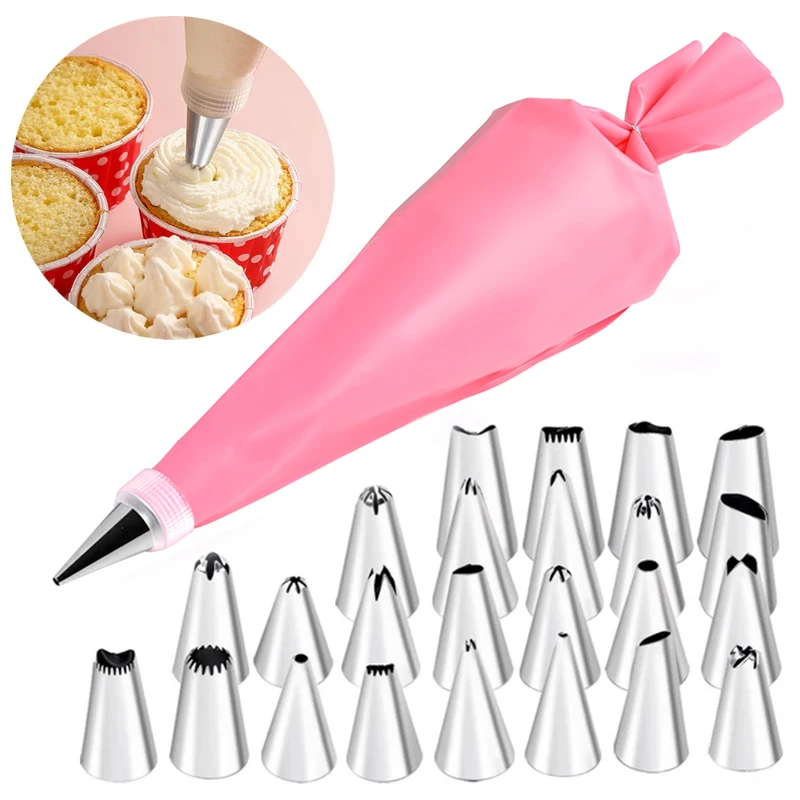 14-26-29-Pcs-Set-Cream-Nozzles-Kitchen-Bakery-Cake-Icing-Piping-Cream ...