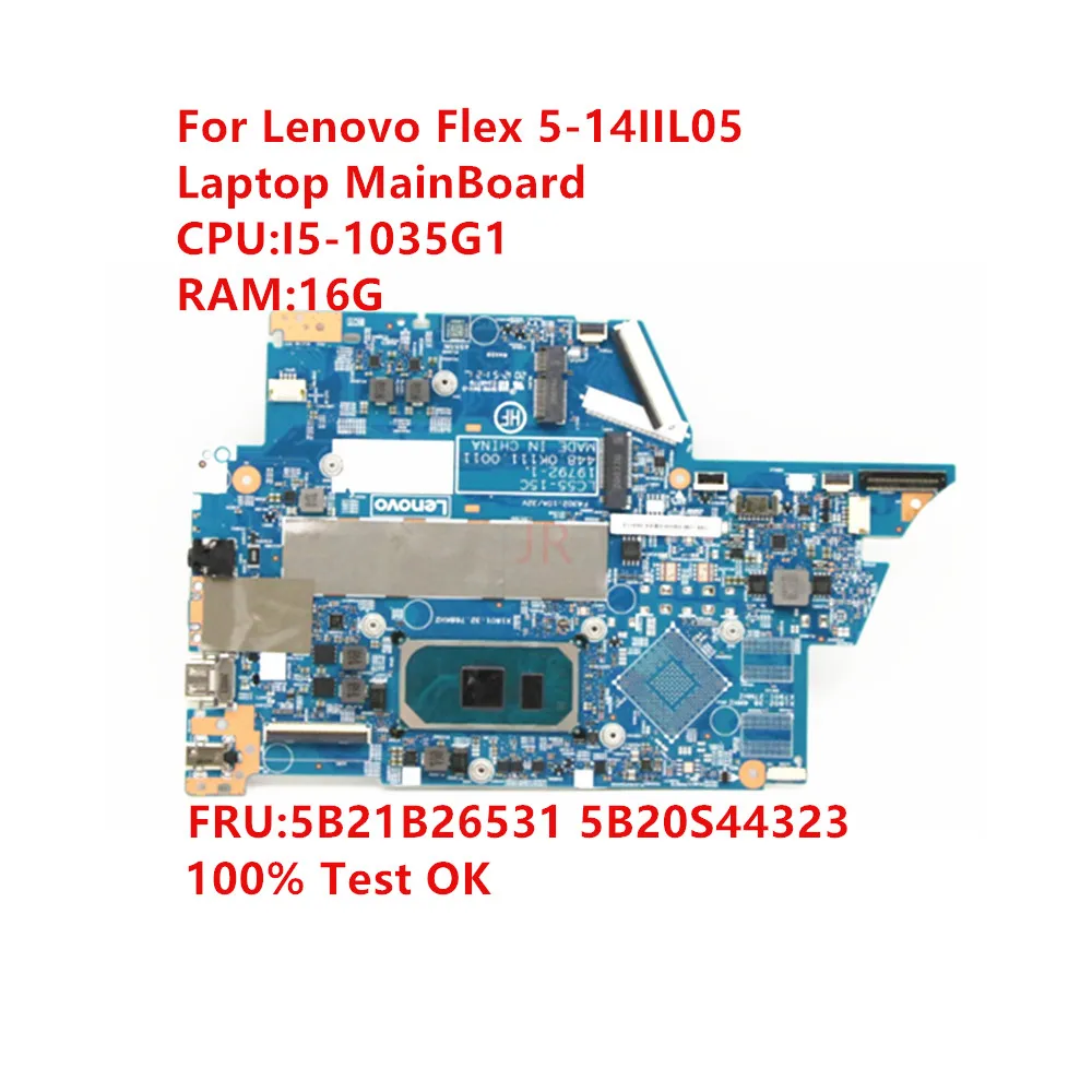 For-Lenovo-ideapad-Flex-5-14IIL05-Laptop-Motherboard-CPU-I5-1035G1-RAM ...