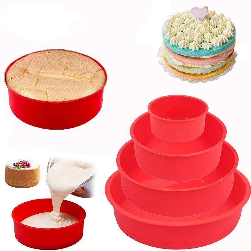 4-6-8-10-Inch-Round-Cake-Mold-Silicone-Molds-for-Cakes-Nonstick-Cake ...