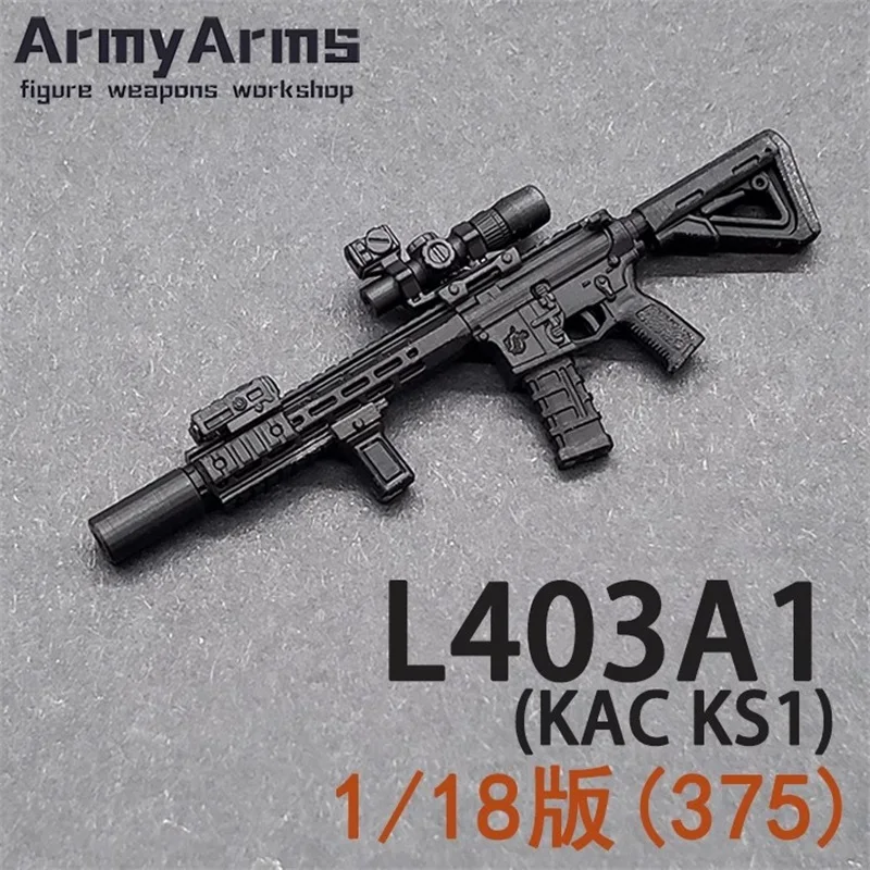 ArmyArms 1/18 Soldier 5.5CM L403A1 Rifle KAC KS1 Plastics Weapon Model ...