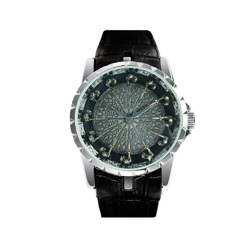 Twelve-round-Table-Knight-Fashion-Men-s-Quartz-Watch-Leather-Men-s-and ...