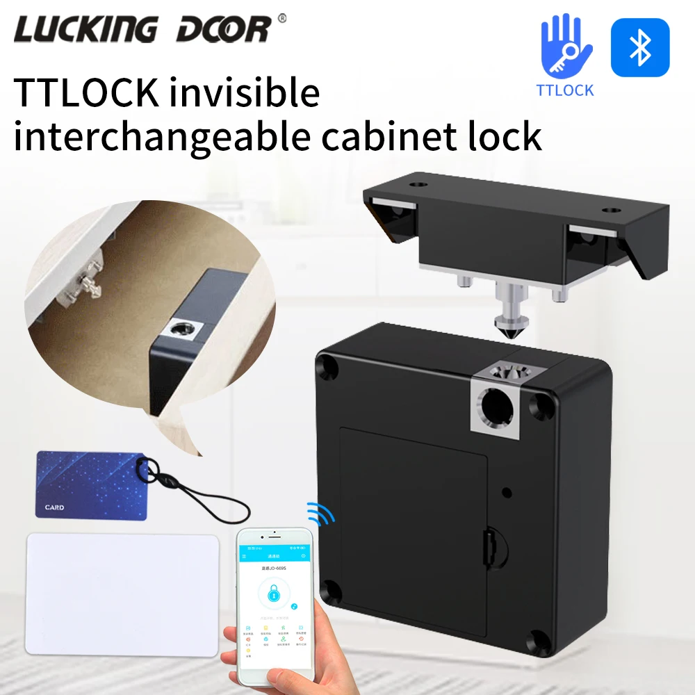 NFC-IC-Card-TTlock-App-Unlock-Lock-Keyless-Invisible-Cabinet-Door-Lock ...