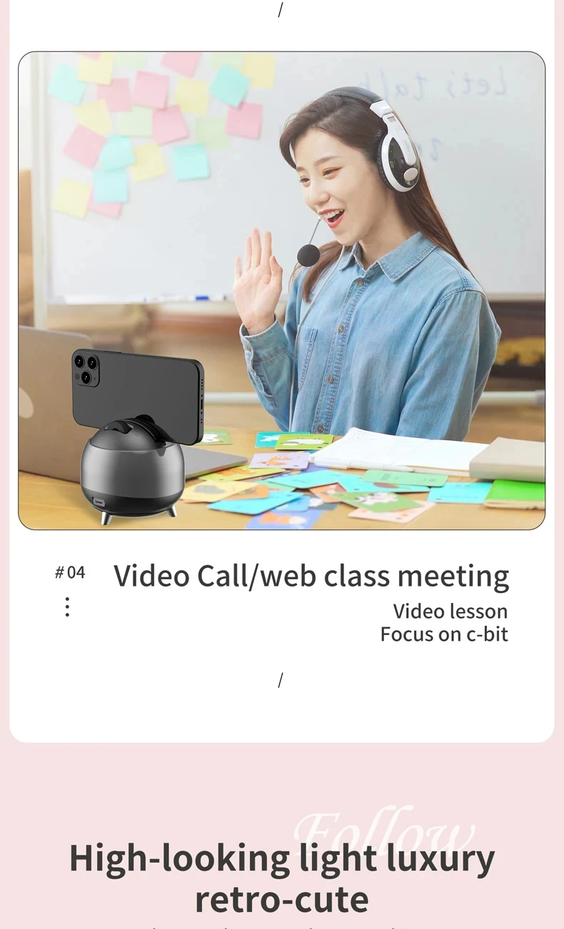 Q8 Auto Face Tracking Gesture Gimbal - myhomelyproduct