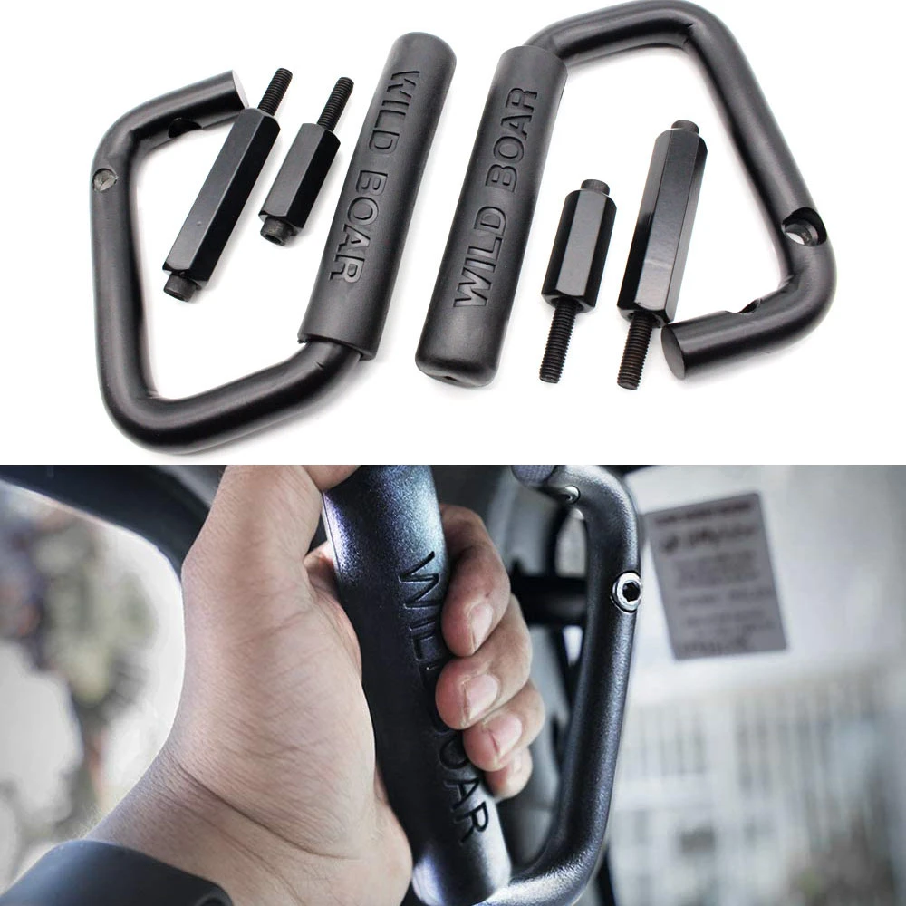 Front Grab Bar Grab Handles Black Textured Car Front Grab Handles Grab ...