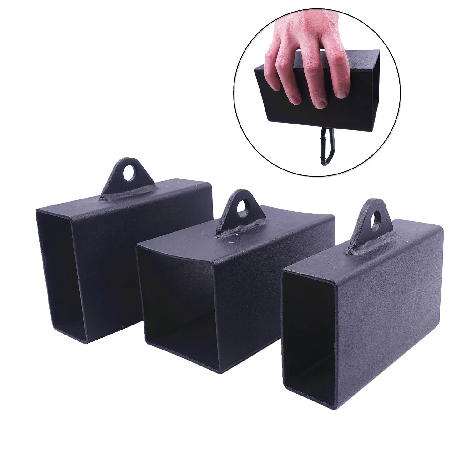 Iron-Block-Pinch-Grip-with-Strong-Carabiner-and-Hanging-Strap-Increase ...
